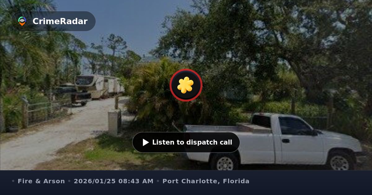 Possible fire hazard near Phelps Ln, Port Charlotte FL | CrimeRadar