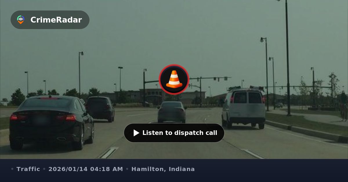 Traffic collision near Campus Parkway interchange, Hamilton County IN ...