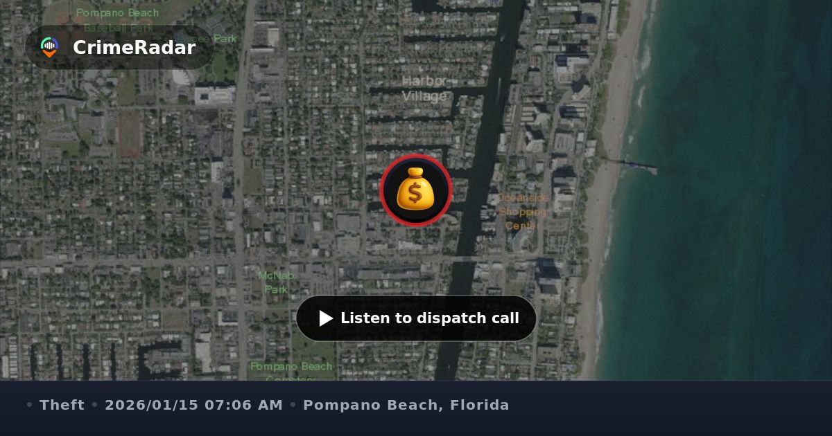 Possible theft involving silver coins near SE 2nd St, Pompano Beach FL ...