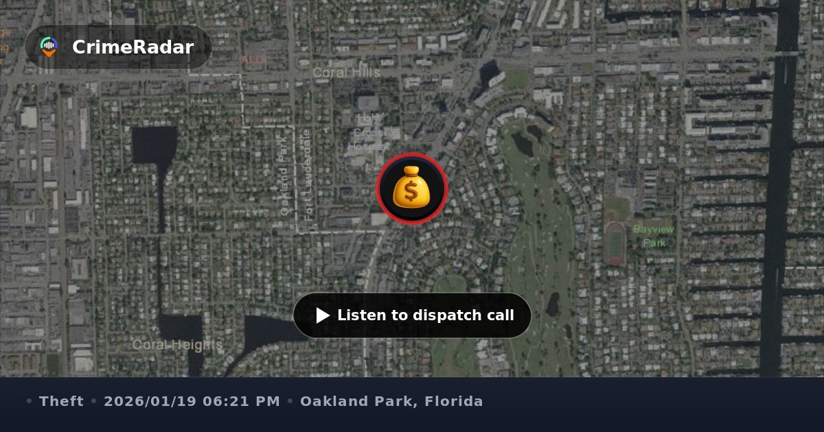 Possible theft reported at Dollar Tree store, Oakland Park FL | CrimeRadar