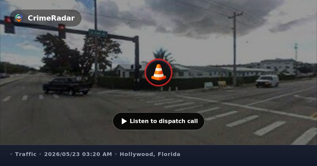 Traffic signal malfunction causing backup, Hollywood FL | CrimeRadar