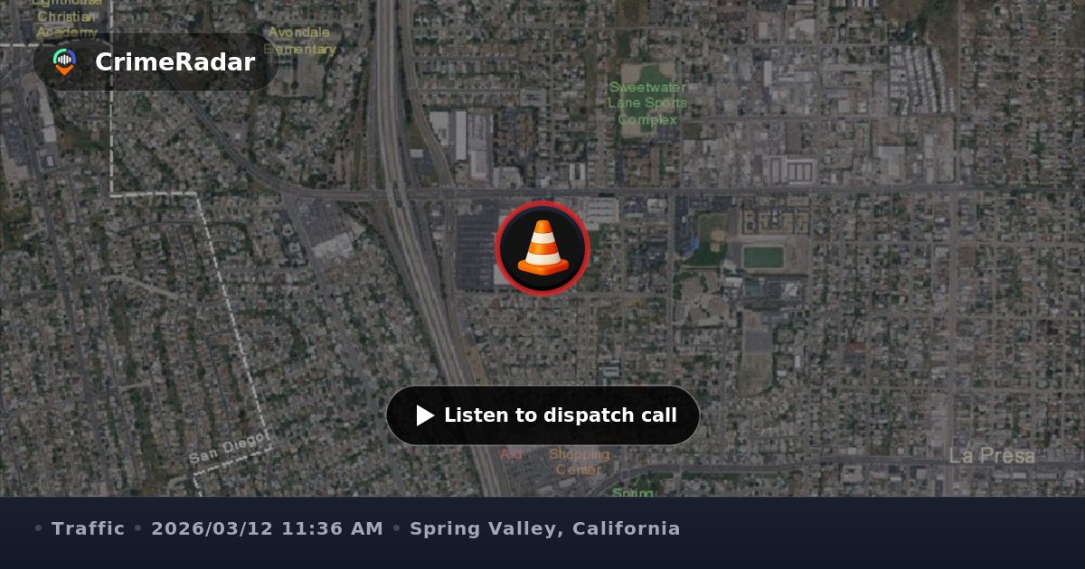 Car hits tree in parking lot of Spring Valley store, Spring Valley CA ...