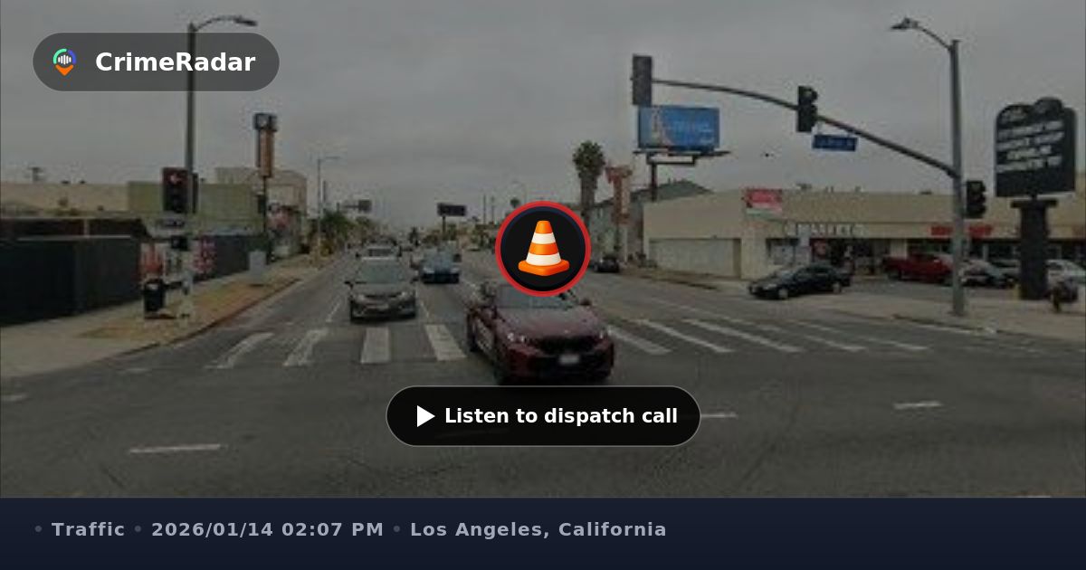 Traffic stop near Washington and La Brea, Los Angeles CA | CrimeRadar