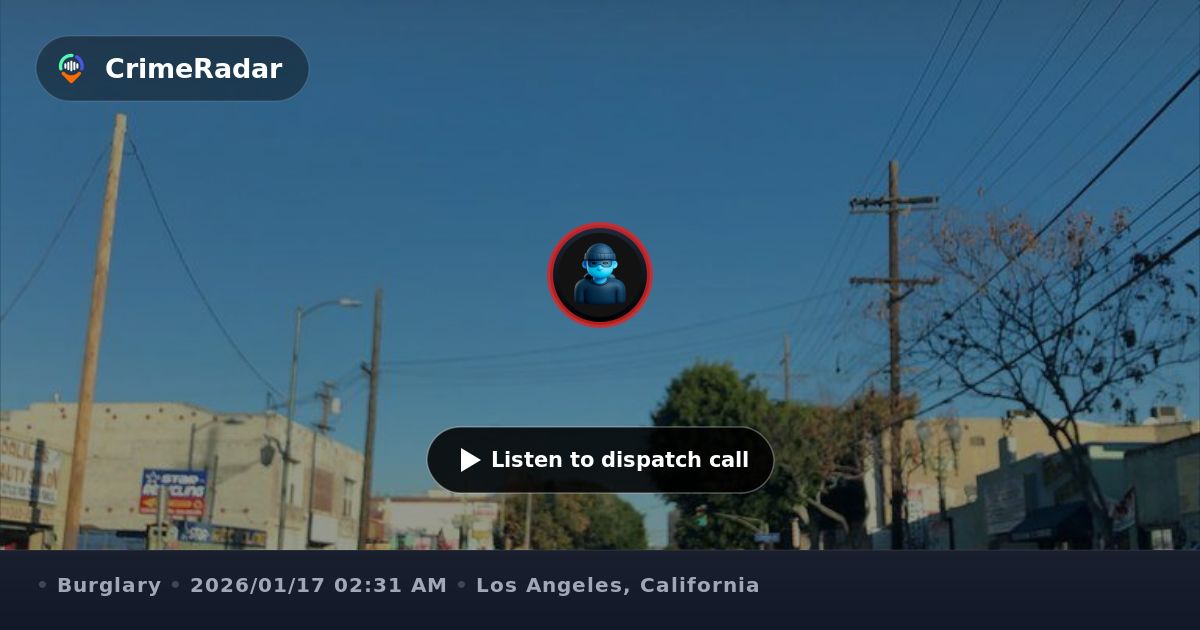 Deputies respond to possible burglary near Pico Blvd, Los Angeles CA ...