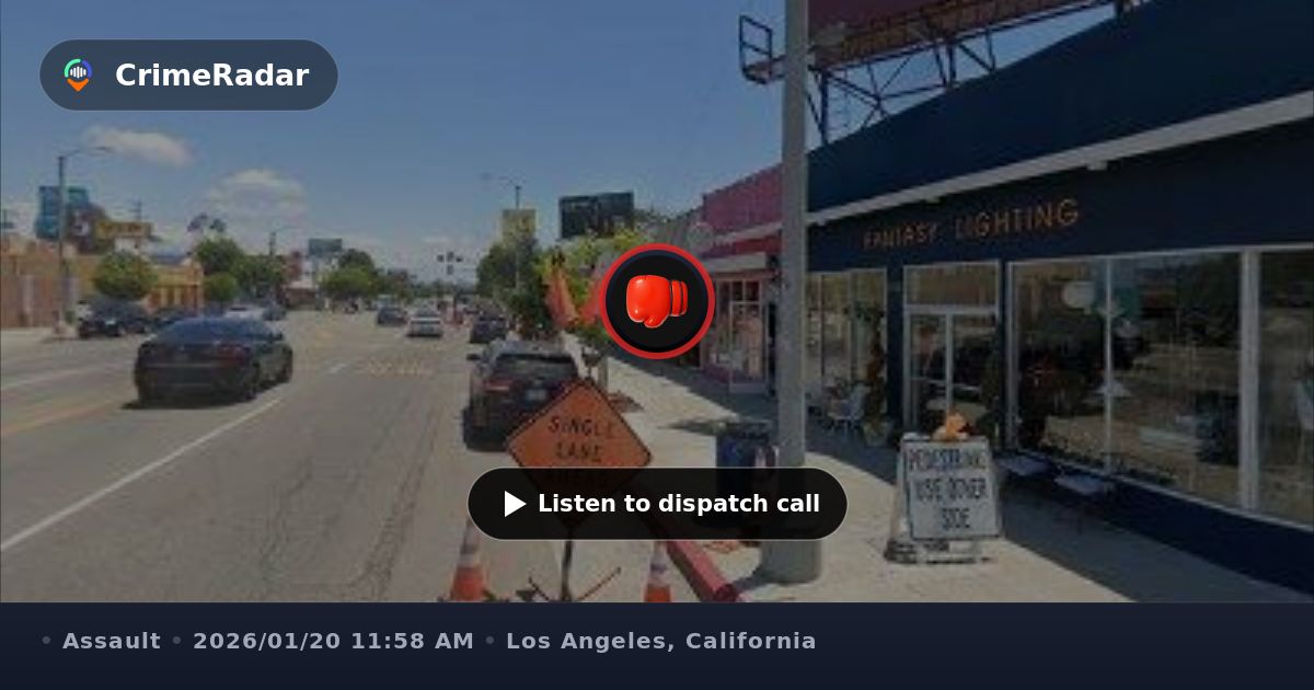 Possible assault investigated near Palm and Pico, Los Angeles CA ...