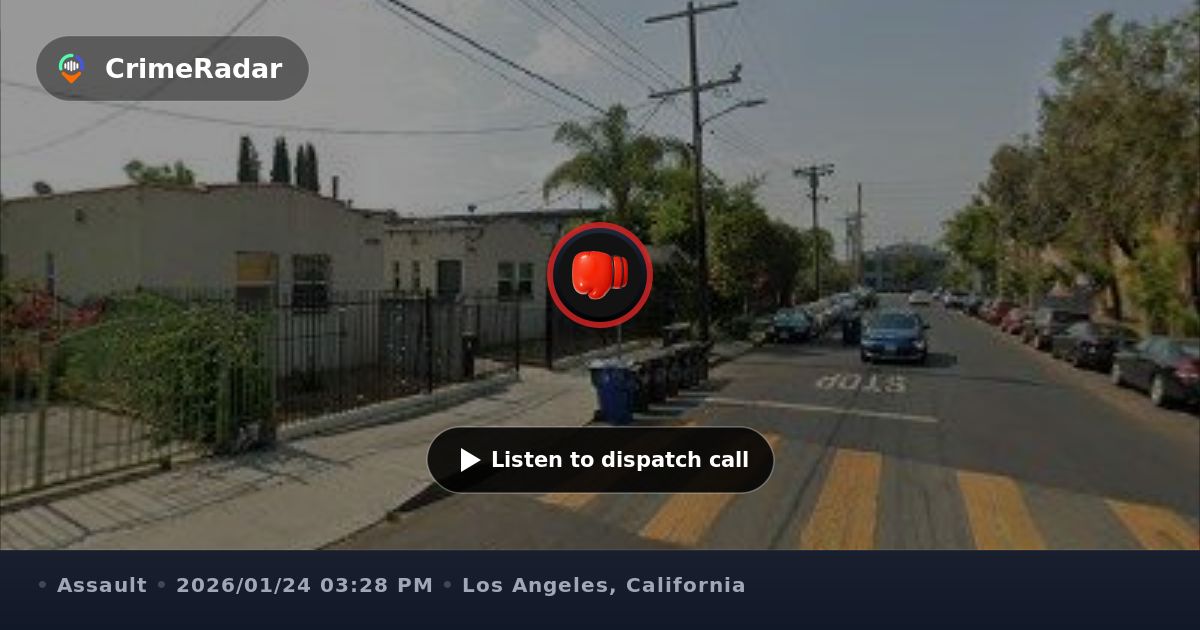 Officers pursue suspect violating restraining order, Los Angeles CA | CrimeRadar