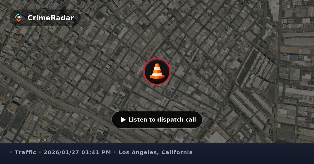 Traffic unit responds to collision near Florida Boulevard, Los Angeles ...