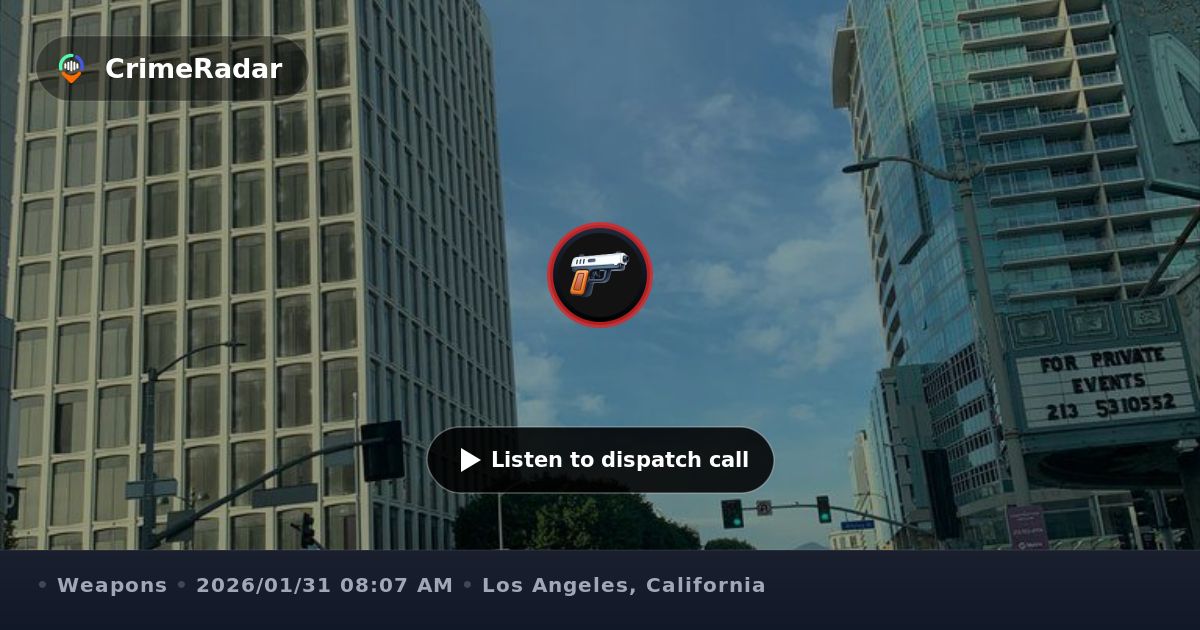 Suspect detained; scene Code 4 at Wilshire & Western, Los Angeles CA ...