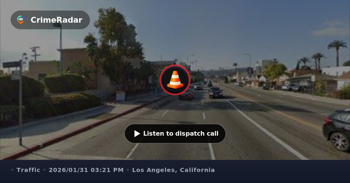 Large group of riders moves through La Brea area, Los Angeles CA ...