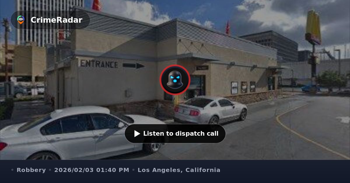 Armed robbery reported near Western Avenue, Los Angeles CA | CrimeRadar