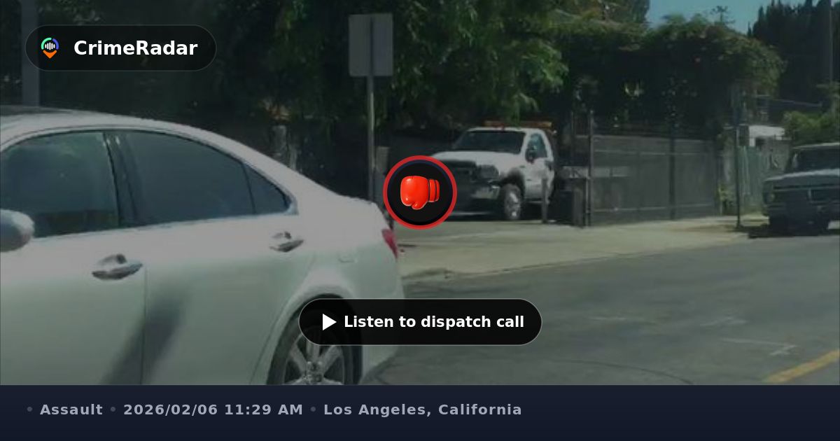Police respond to disturbance near Sunset Blvd, Los Angeles CA | CrimeRadar
