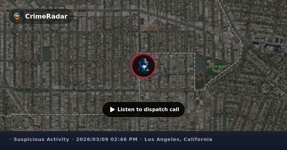 Prowler reported near Livonia Avenue home, Los Angeles CA | CrimeRadar