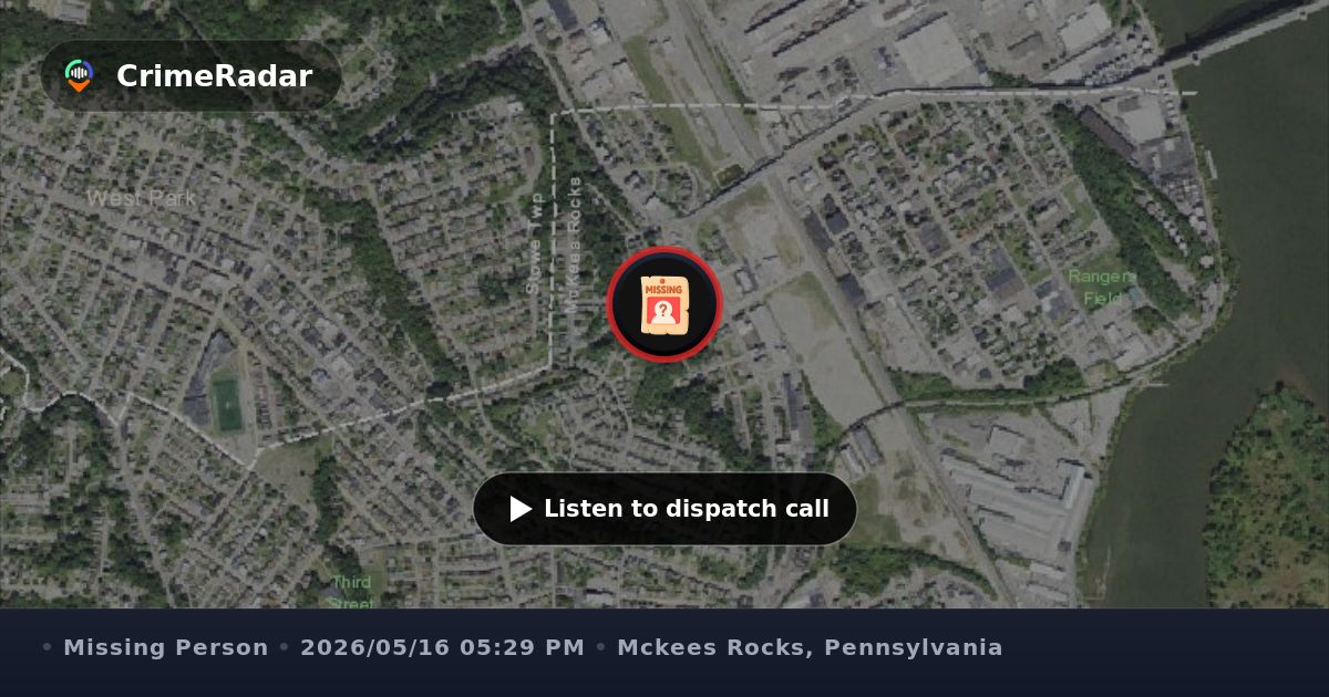 Missing person reported at 7-Eleven on Grant, Mckees Rocks PA | CrimeRadar