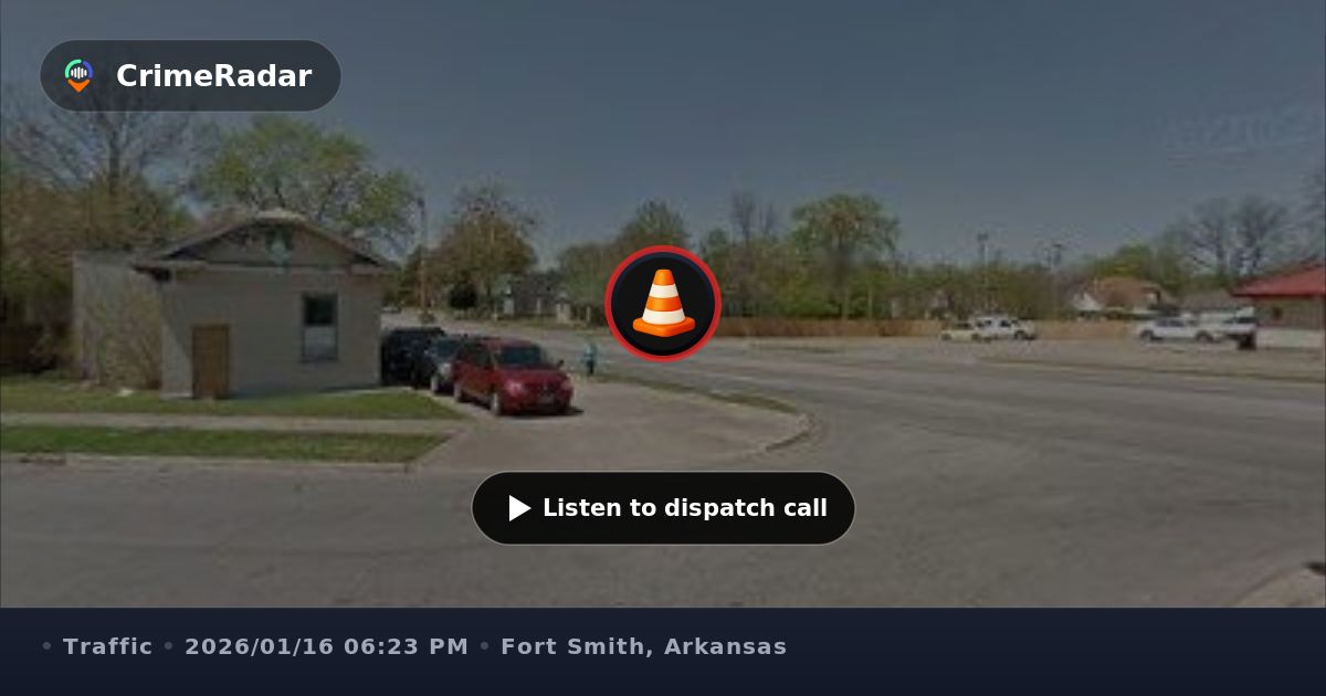 Traffic stop for suspected fake tag near North 20th St, Fort Smith AR ...