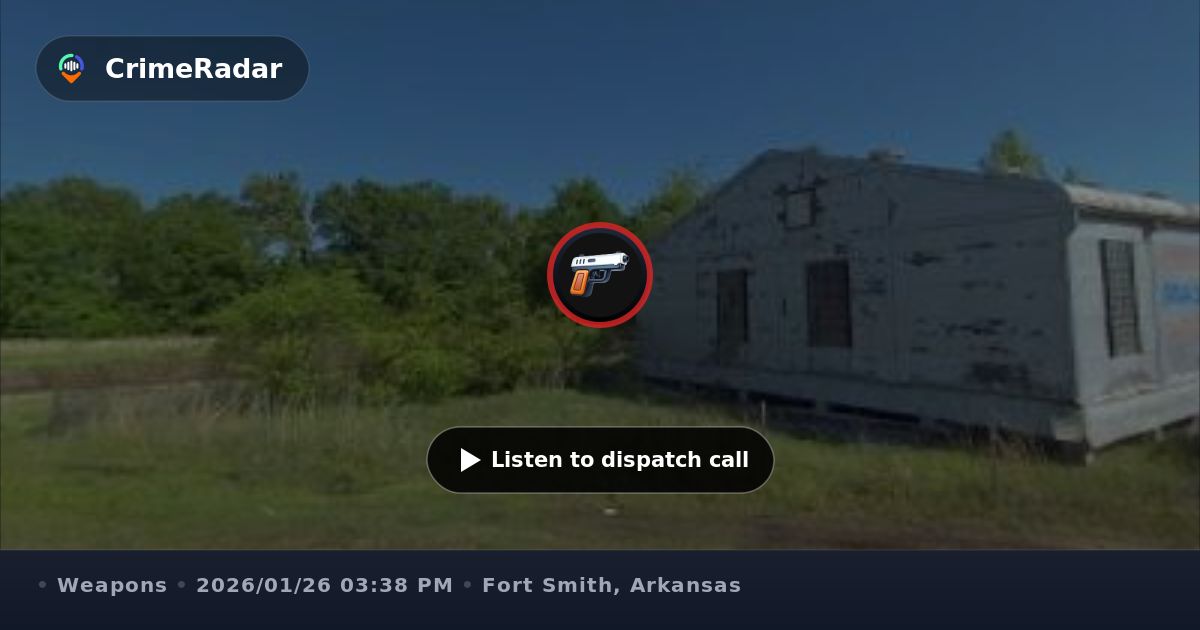 Officers respond to disturbance with weapons in Fort Smith, Fort Smith ...