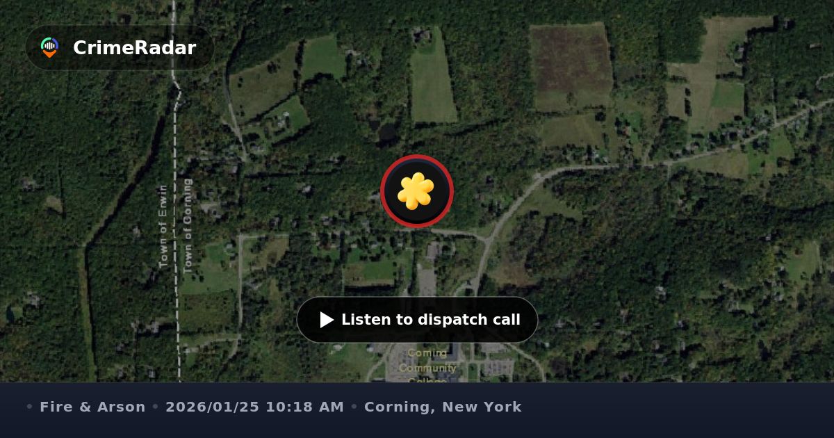 Smoke alarm at college dorm in Corning, Corning NY | CrimeRadar