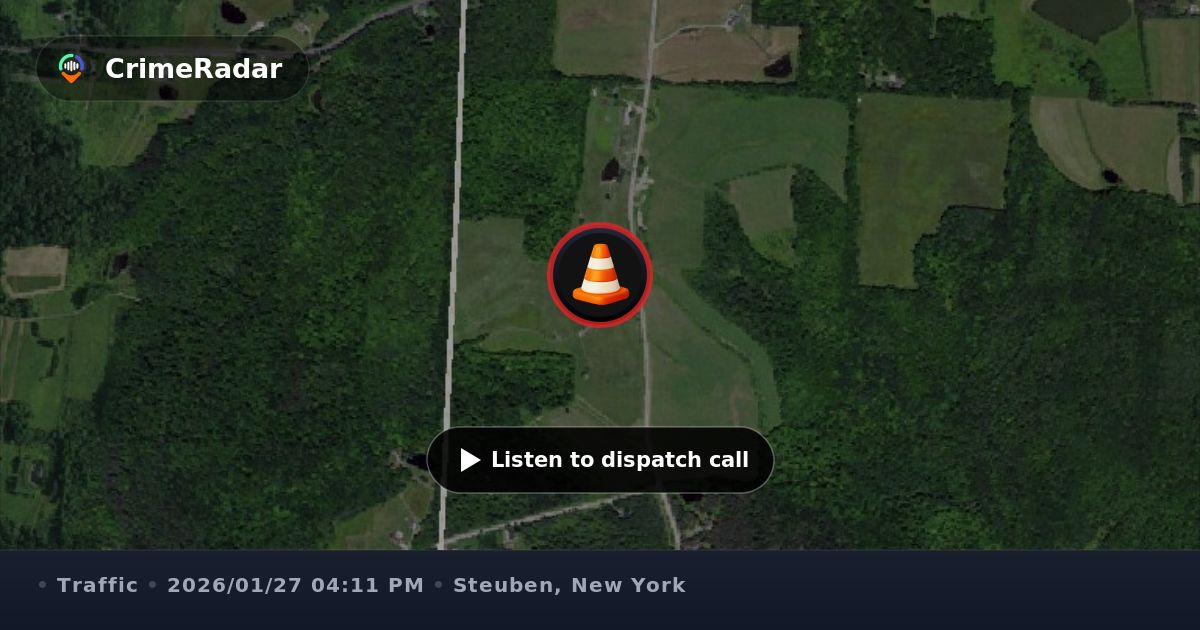 Vehicle slides into ditch near Alfred Station Rd, Steuben County NY ...