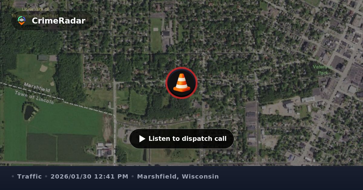 Traffic stop reported near 14th and Balboa, Marshfield WI | CrimeRadar