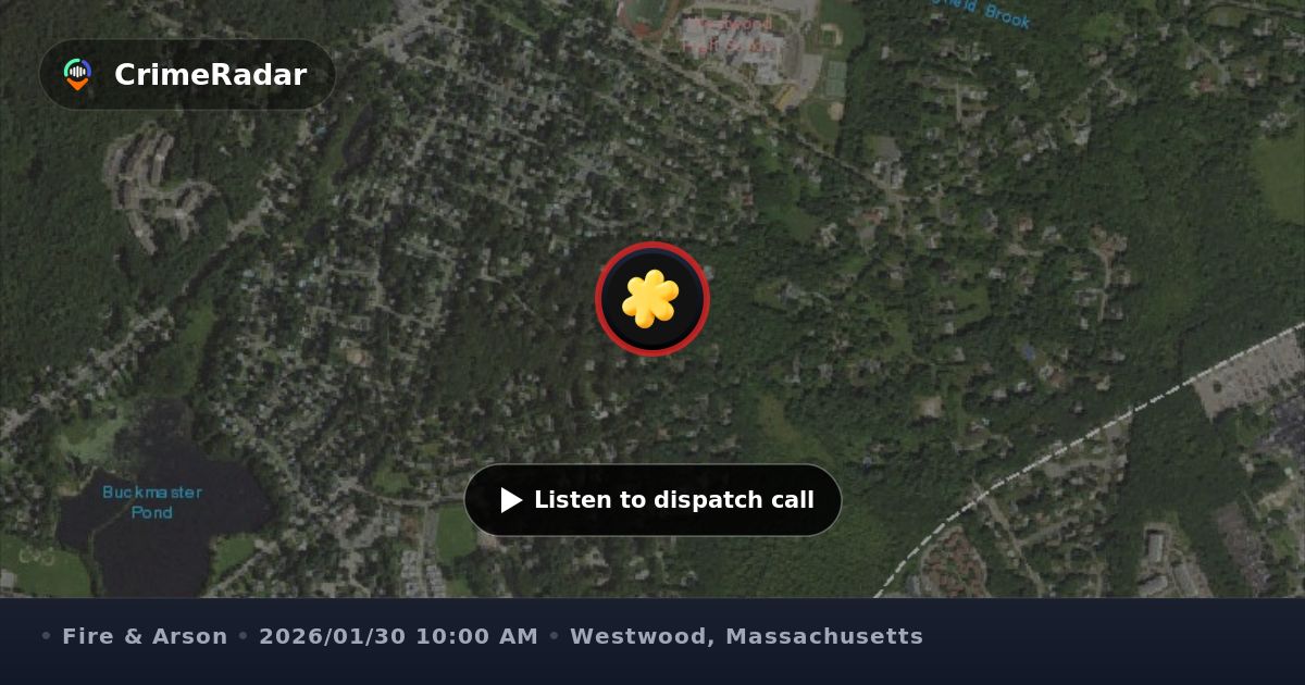 Grease fire contained to stove in Westwood home, Westwood MA | CrimeRadar