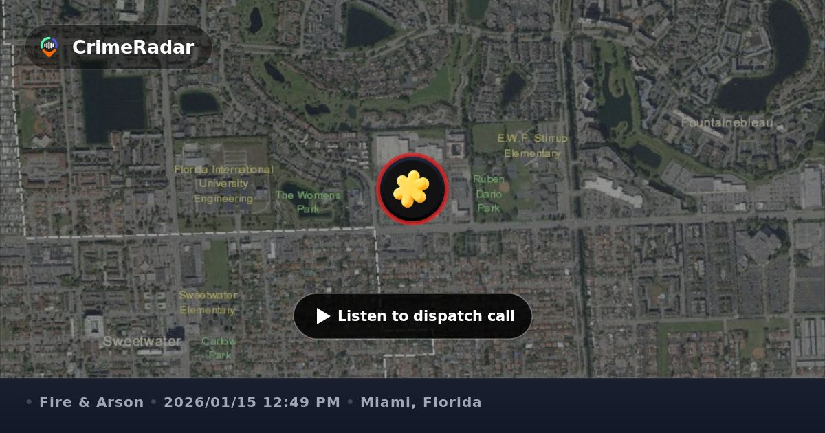 Electrical wire down after explosion near SW 6th St, Miami FL | CrimeRadar