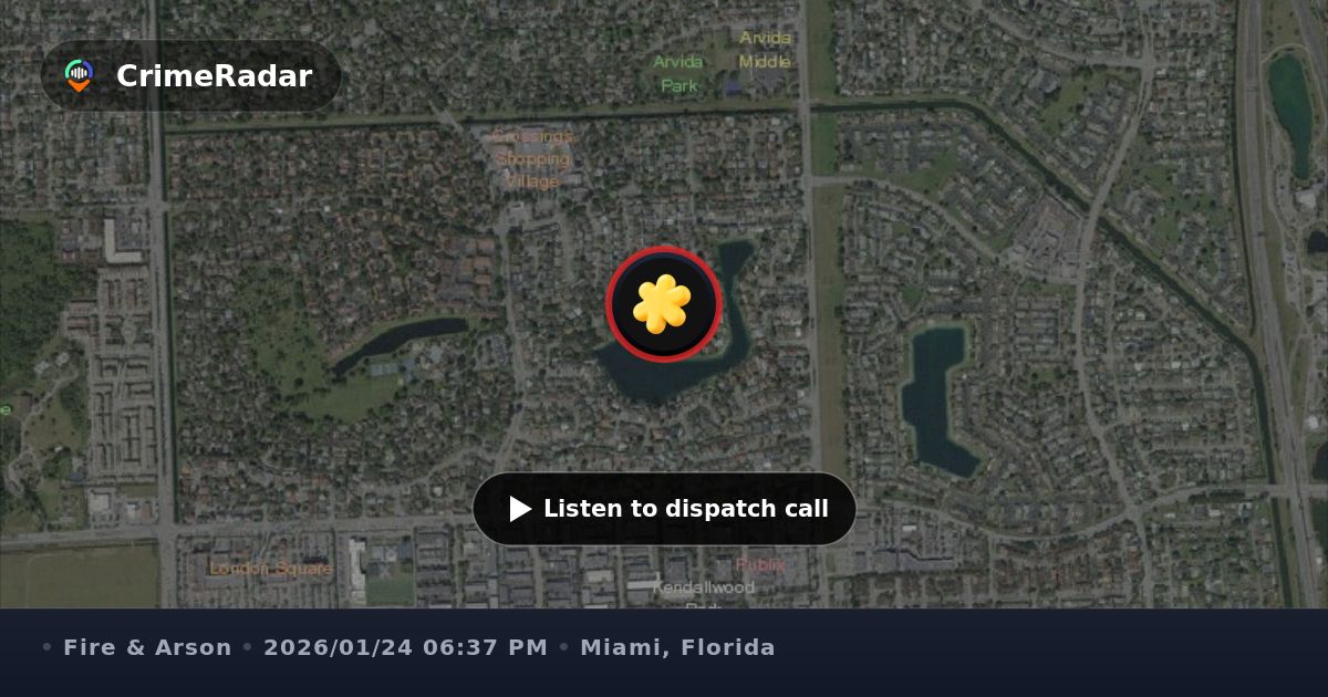 Smoke seen from garage in southwest Miami, Miami FL | CrimeRadar