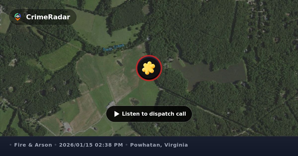 Fire crews respond to structure blaze near Stave Mill Rd, Powhatan VA ...