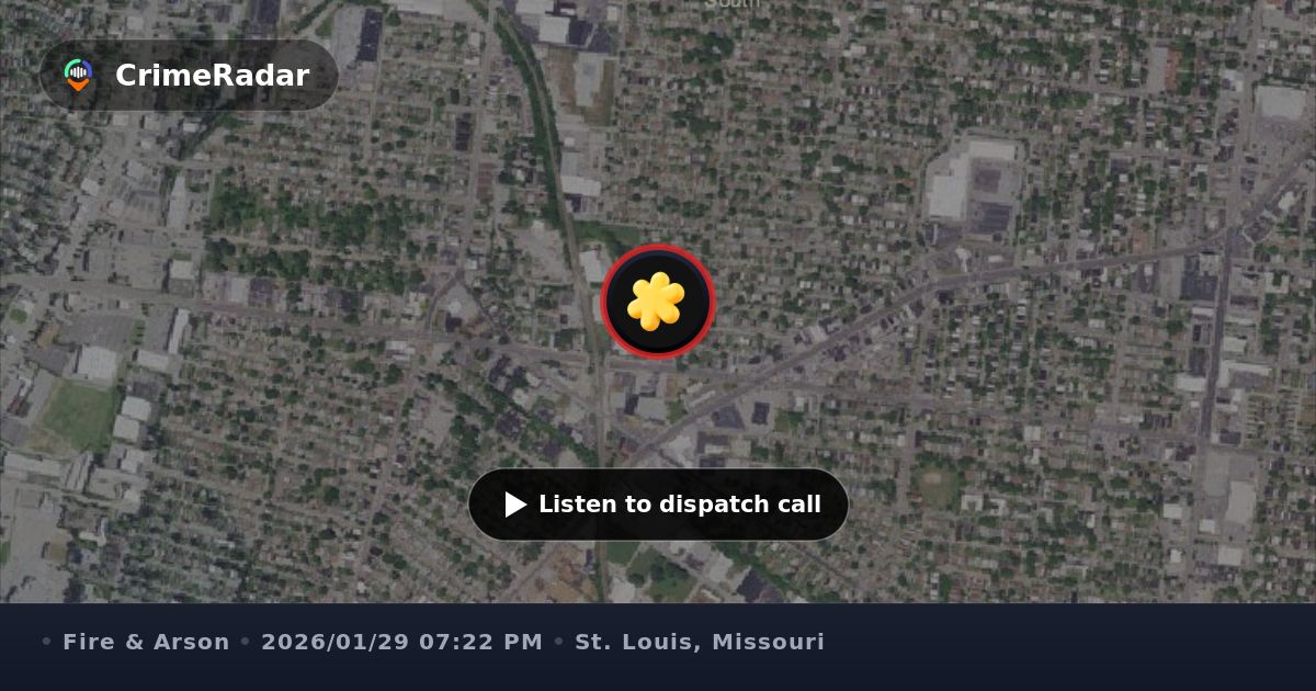 Fire crews respond to building fire near Gravois Ave, St. Louis MO ...