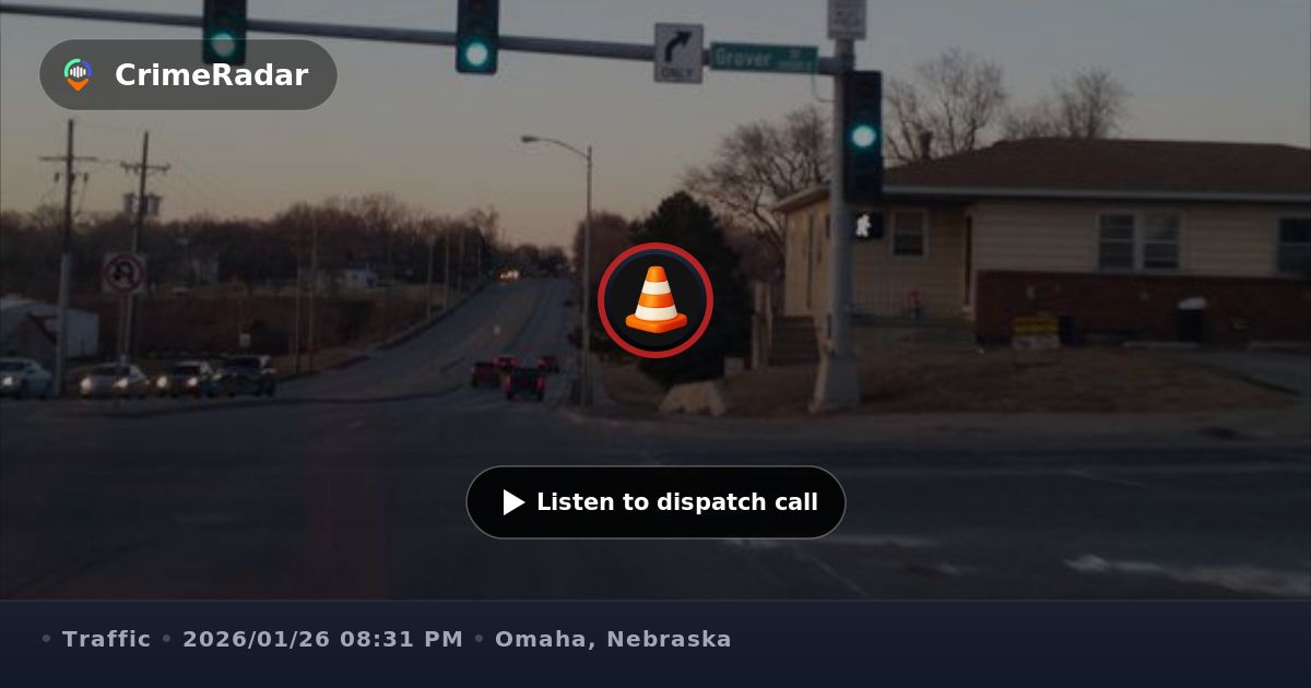 Injury crash at South 60th and Grover Streets, Omaha NE | CrimeRadar