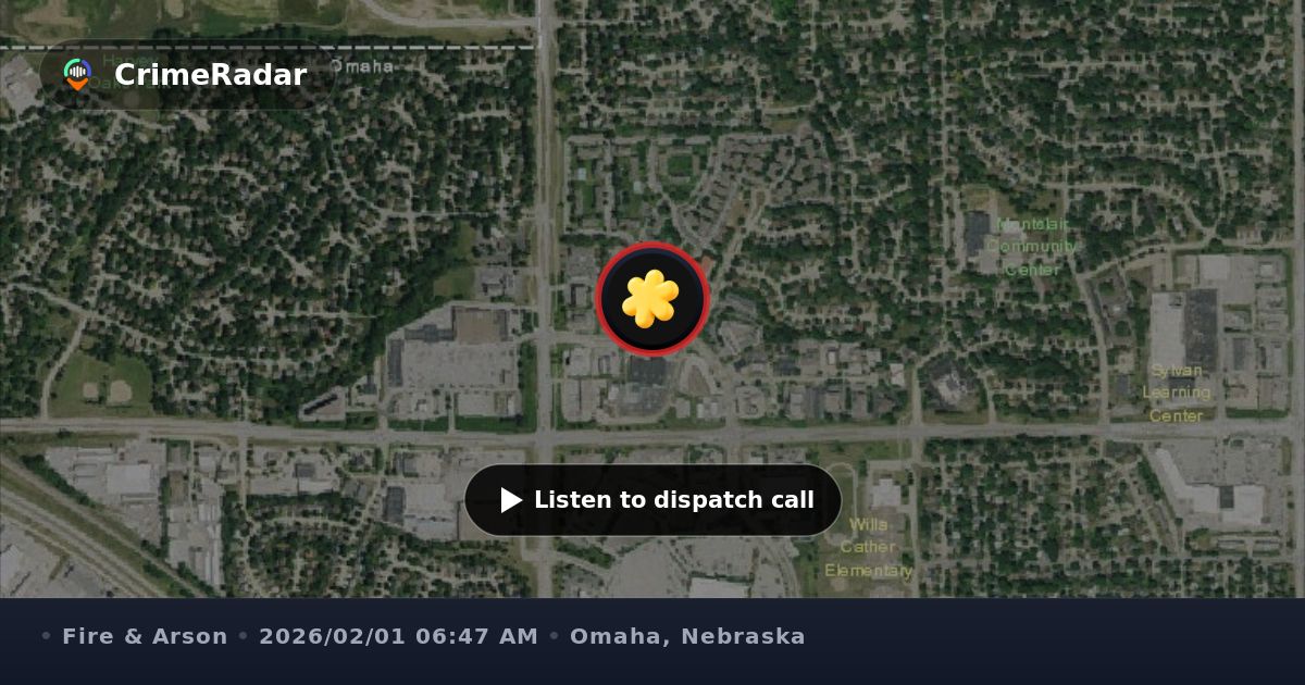 Fire crews respond to alarm near Oak View Dr, Omaha NE | CrimeRadar