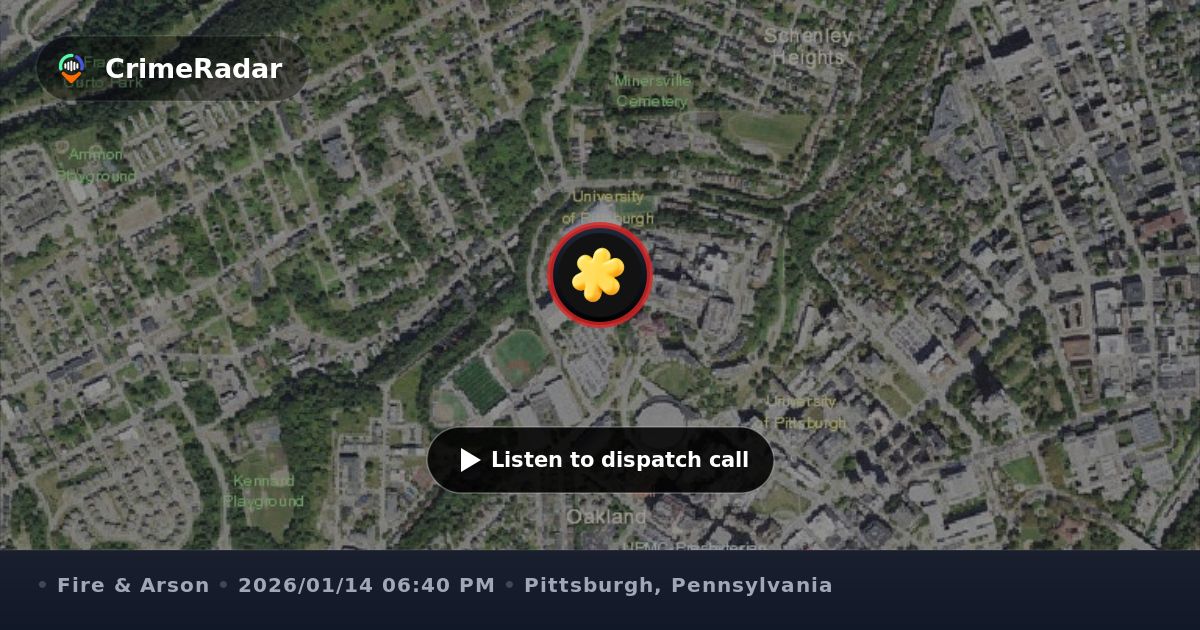Fire alarm triggers response near Allequippa St, Pittsburgh PA | CrimeRadar