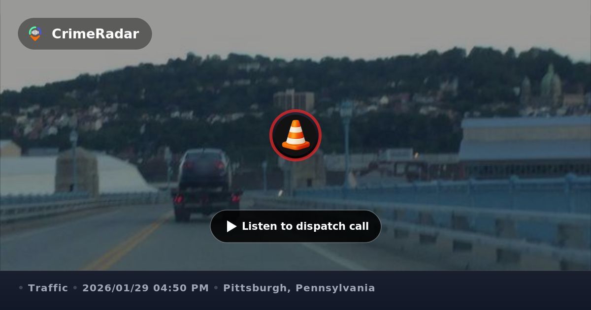 Traffic accident near 31st Street Bridge, Pittsburgh PA | CrimeRadar