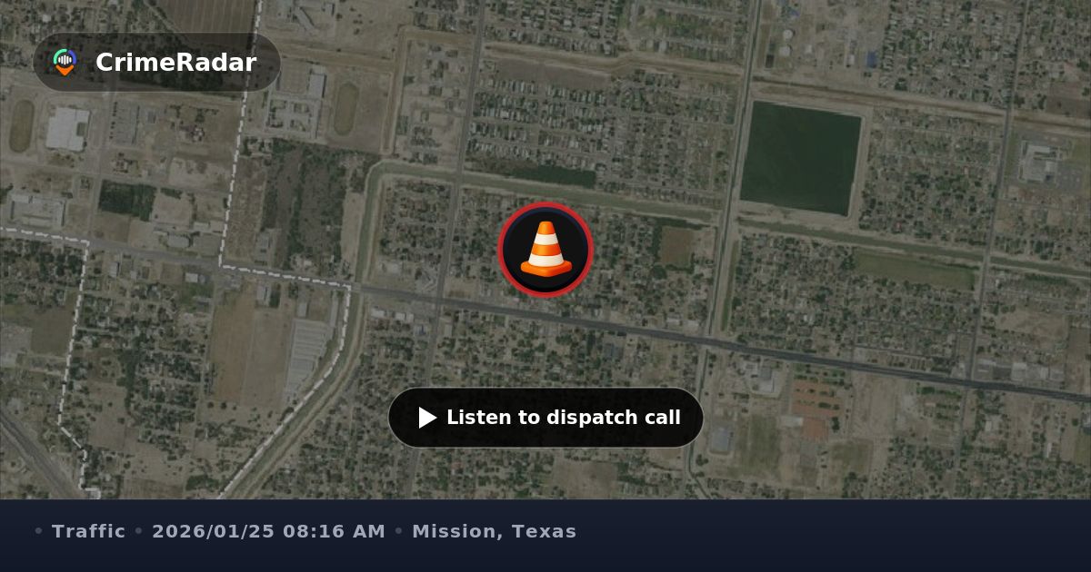 Single-vehicle crash near Inspiration Road, Mission TX | CrimeRadar