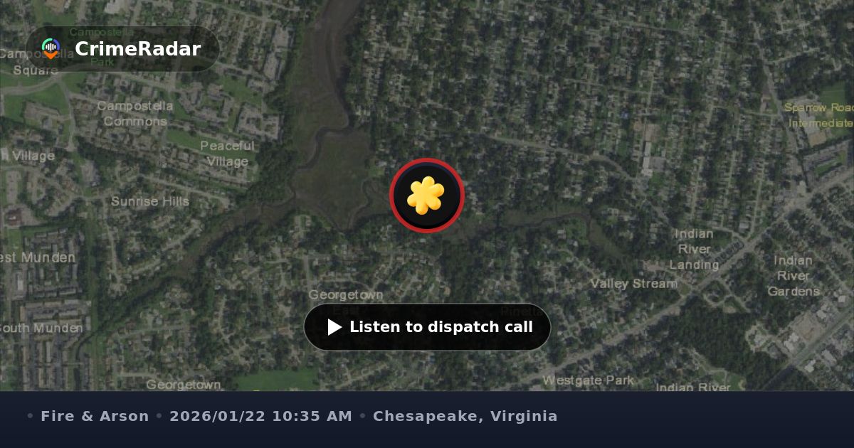 Fire crews respond to alarm near Old Greenbrier Rd, Chesapeake VA ...