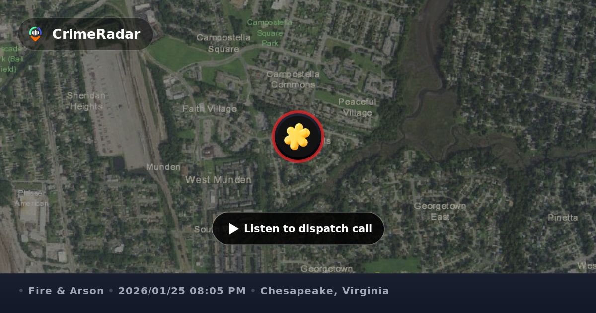 Possible grease burn injury on Applewood Lane, Chesapeake VA | CrimeRadar