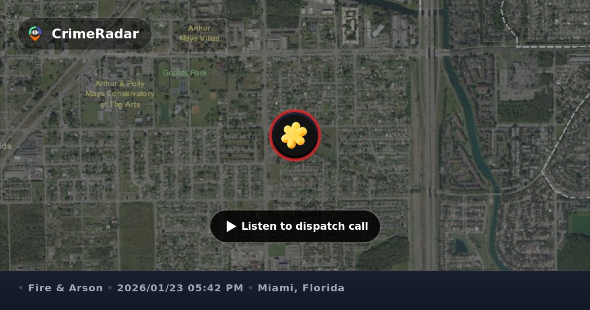 Smoke investigation near Southwest 108th Court, Miami FL | CrimeRadar