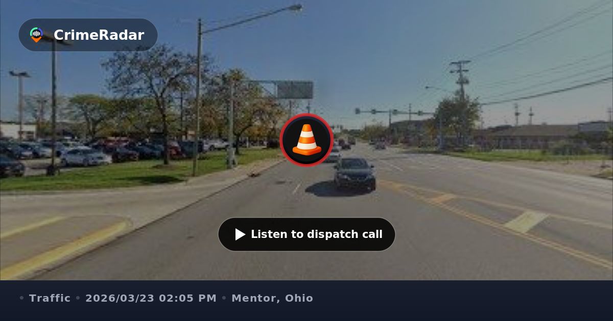 Car hits median wall and weaves on eastbound highway, Mentor OH ...