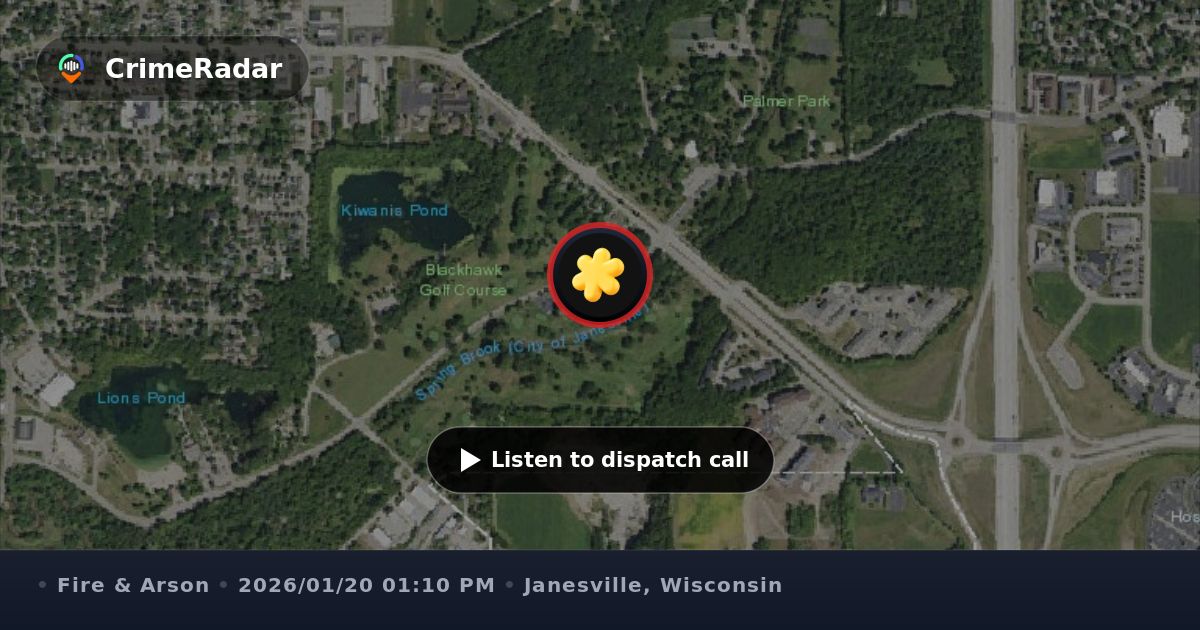 Alarm triggers possible commercial fire response, Janesville WI ...