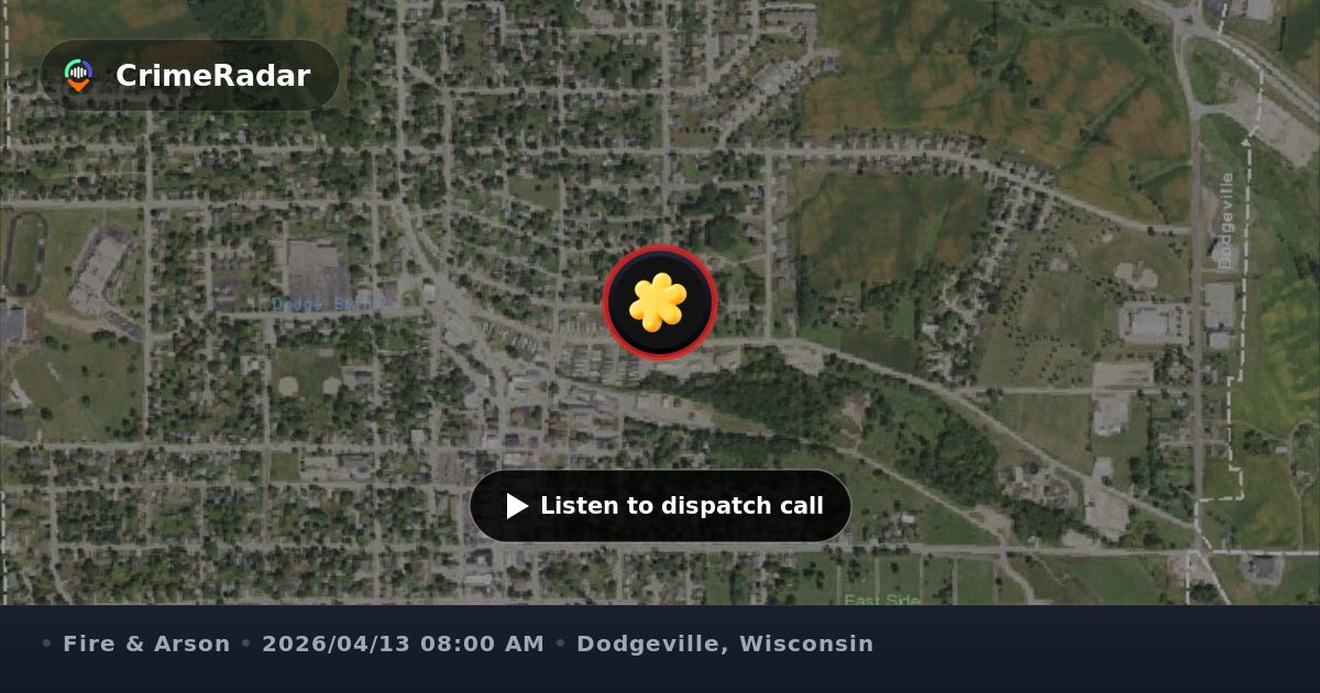 Fire alarm at Quarry Street apartment building, Dodgeville WI | CrimeRadar