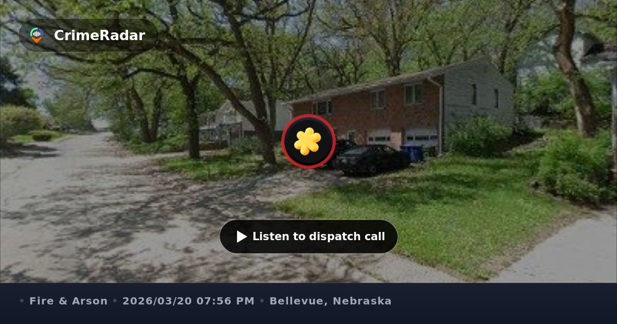 Fire scene on Washington Street secured, Bellevue NE | CrimeRadar