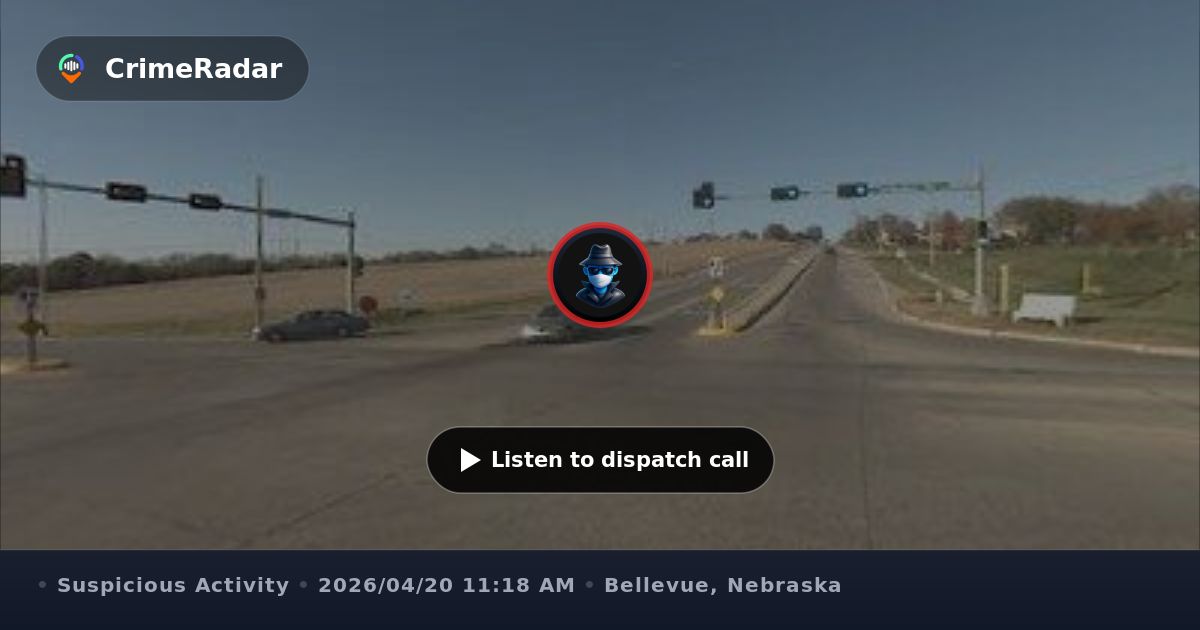 Person hiding in trees near construction site, Bellevue NE | CrimeRadar