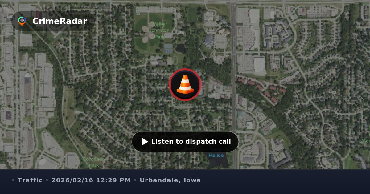 Traffic stop on 86th Street in Urbandale, Urbandale IA | CrimeRadar