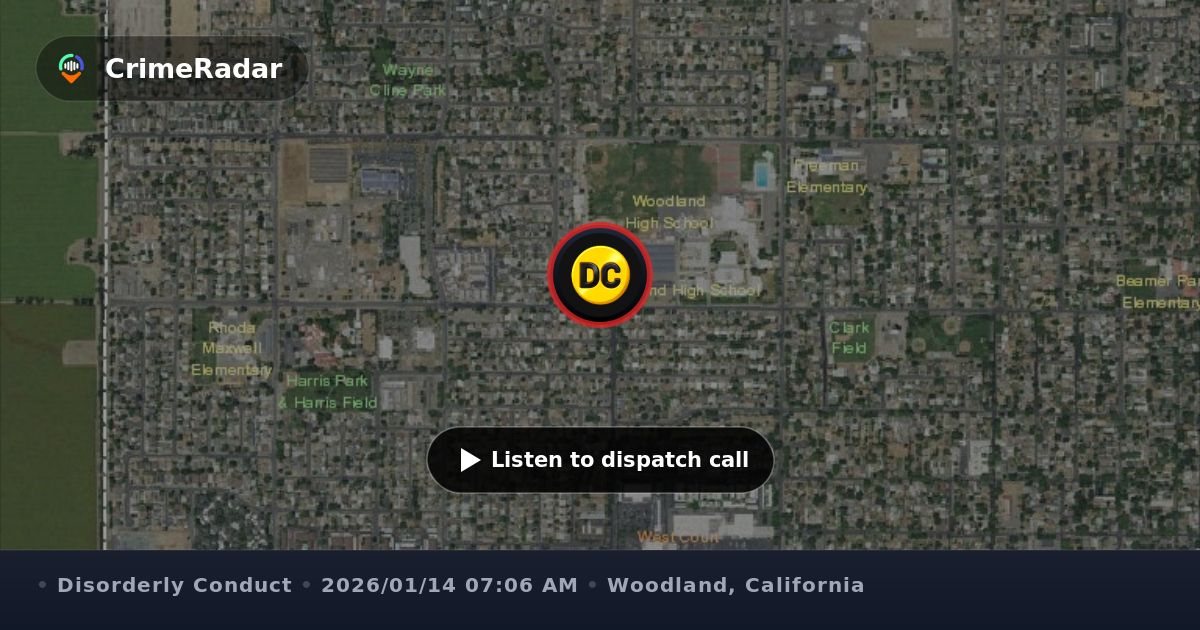 Deputies respond to complaint near Court St, Woodland CA | CrimeRadar