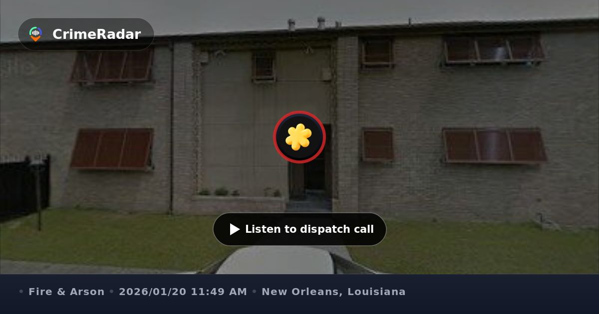 Fire crews respond to house fire near Earhart Blvd, New Orleans LA ...