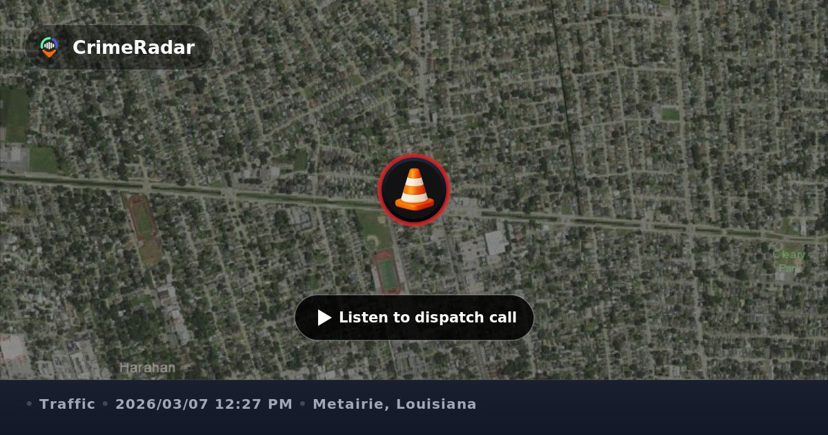 Two-car crash near Walgreens on Airline Drive, Metairie LA | CrimeRadar