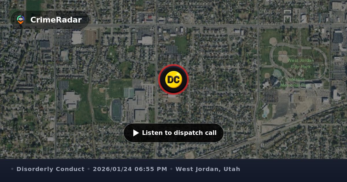 Officers respond to possible dispute over loud music, West Jordan UT ...