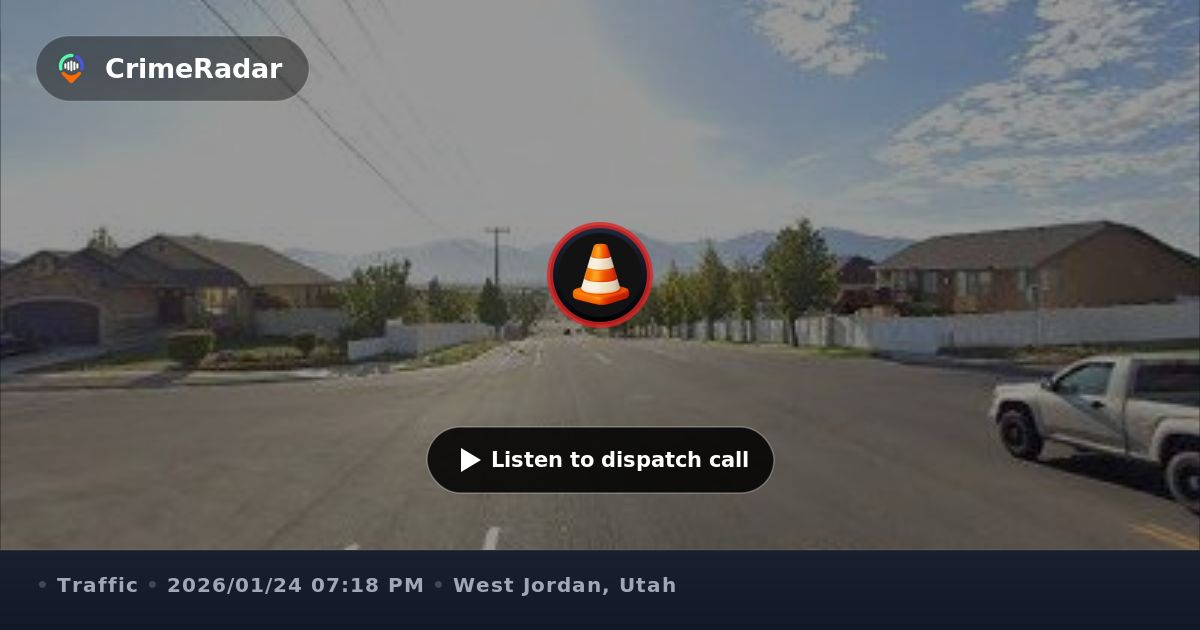 Rollover crash near 7000 South in West Jordan, West Jordan UT | CrimeRadar