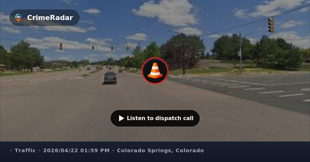Non-injury traffic crash moved to parking lot, Colorado Springs CO ...