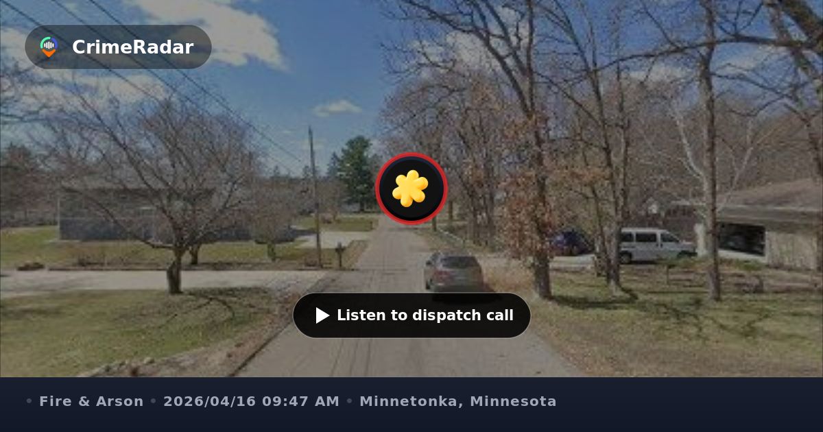 House fire with smoke and walkout basement, Minnetonka MN | CrimeRadar