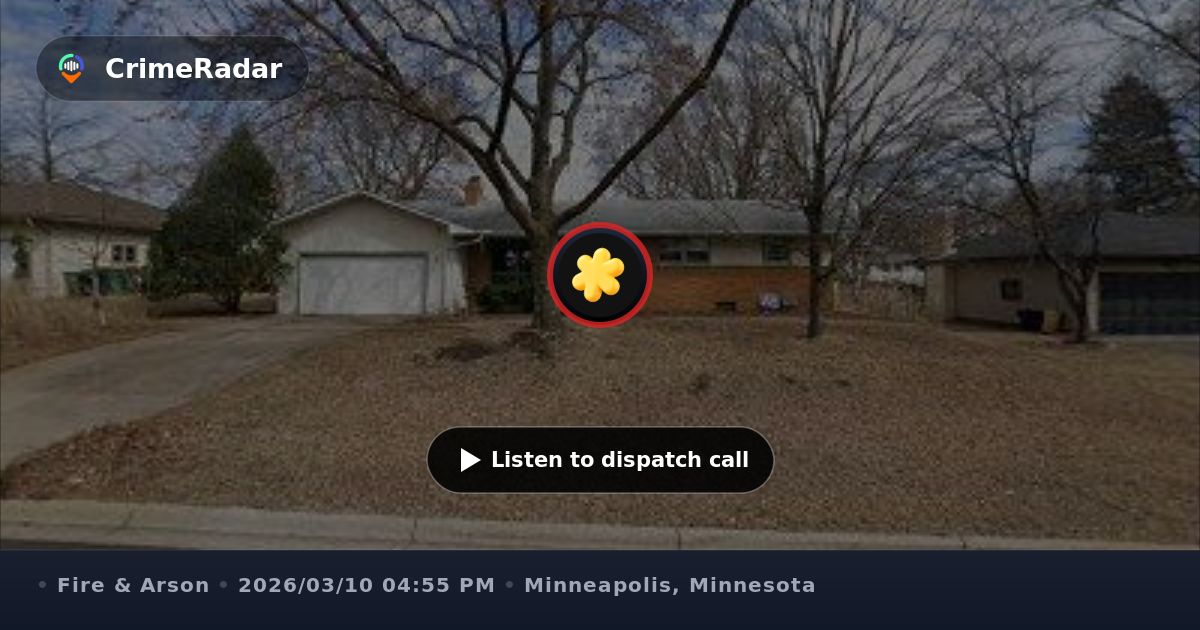 House fire reported on Colorado Avenue North, Minneapolis MN | CrimeRadar