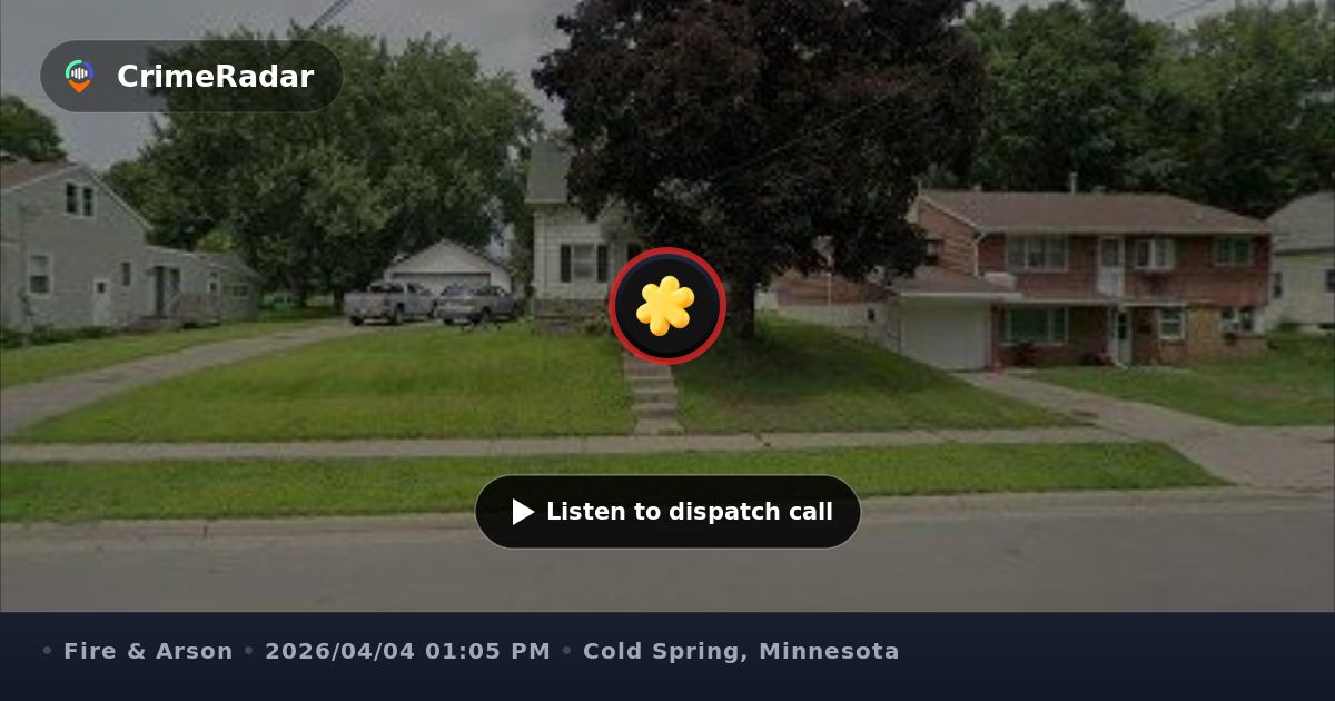 Basement fire at home in Cold Spring, Cold Spring MN | CrimeRadar